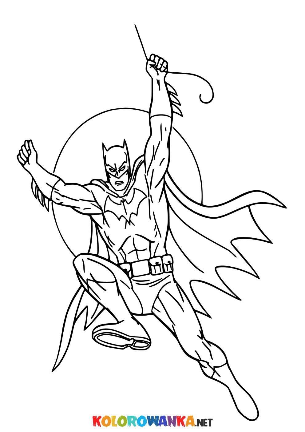 Batman malowanki - Kolorowanki do druku
