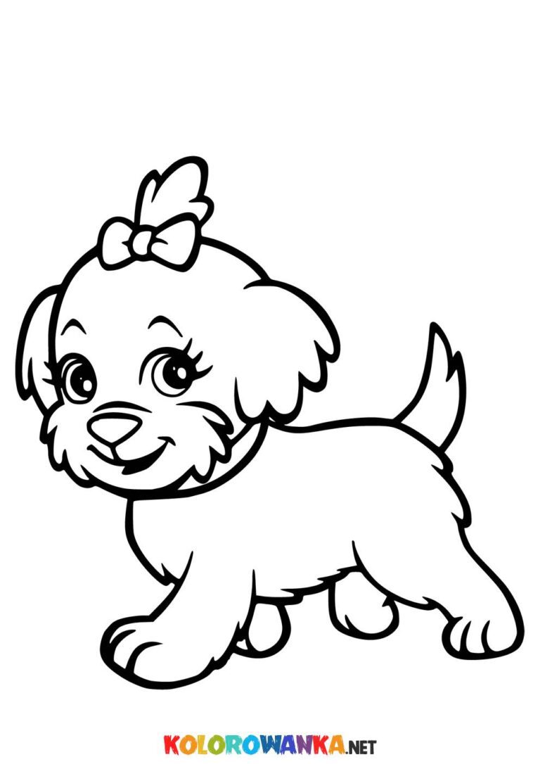 Kolorowanki piesek - Kolorowanki do druku